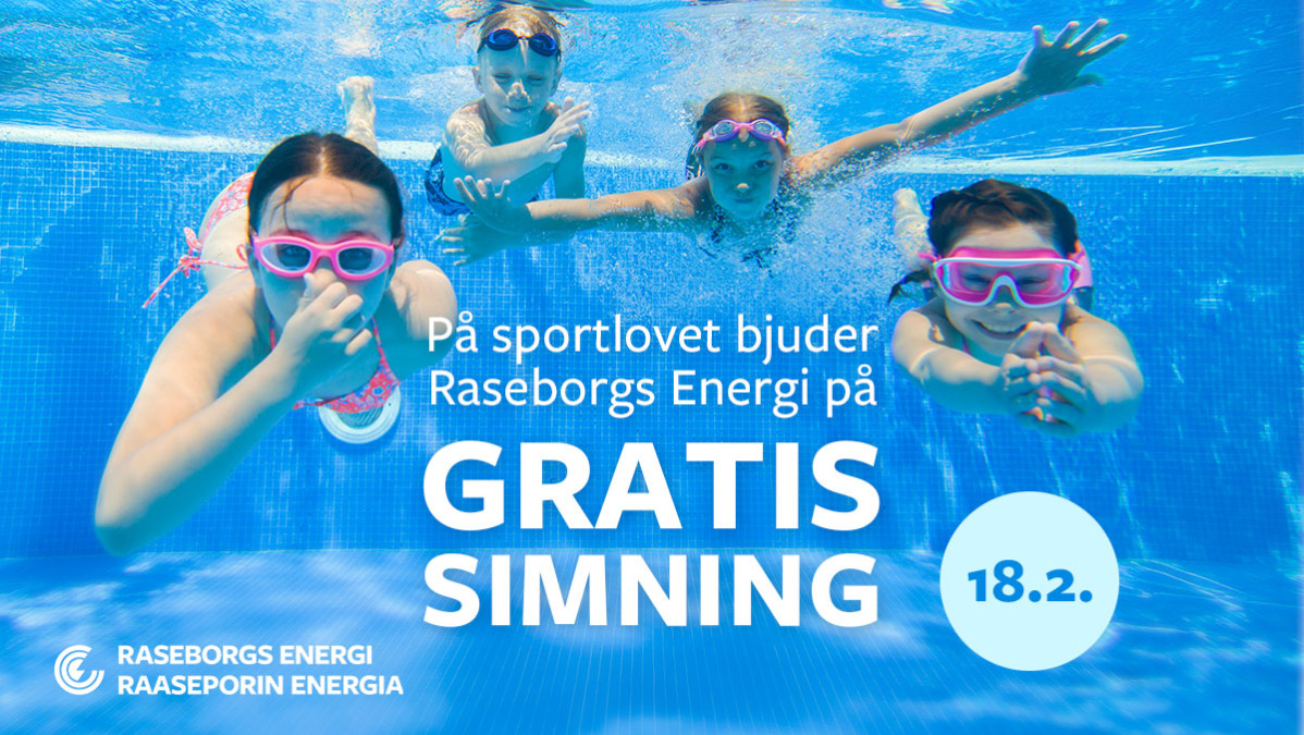 Gratis simning under sportlovet - Raseborgs Energi - Raaseporin Energia